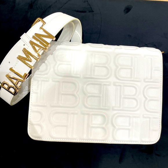 Balmain | Bags | New Authentic Balmain Purse White Leather A Bit ...